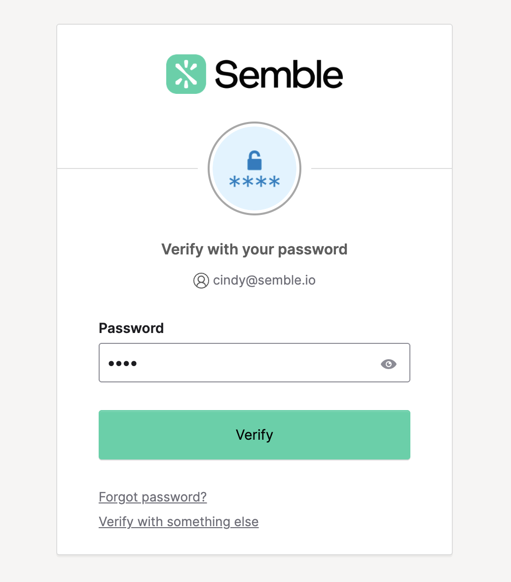 Login to Semble with SSO