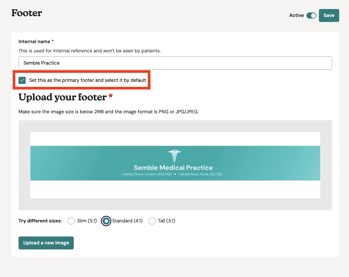 Letters: Managing Headers and Footers