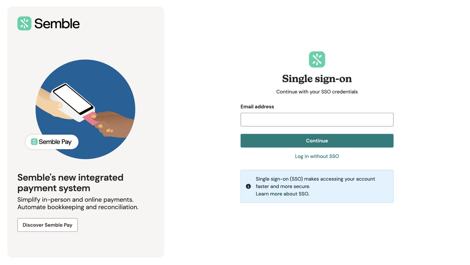 Login to Semble with SSO